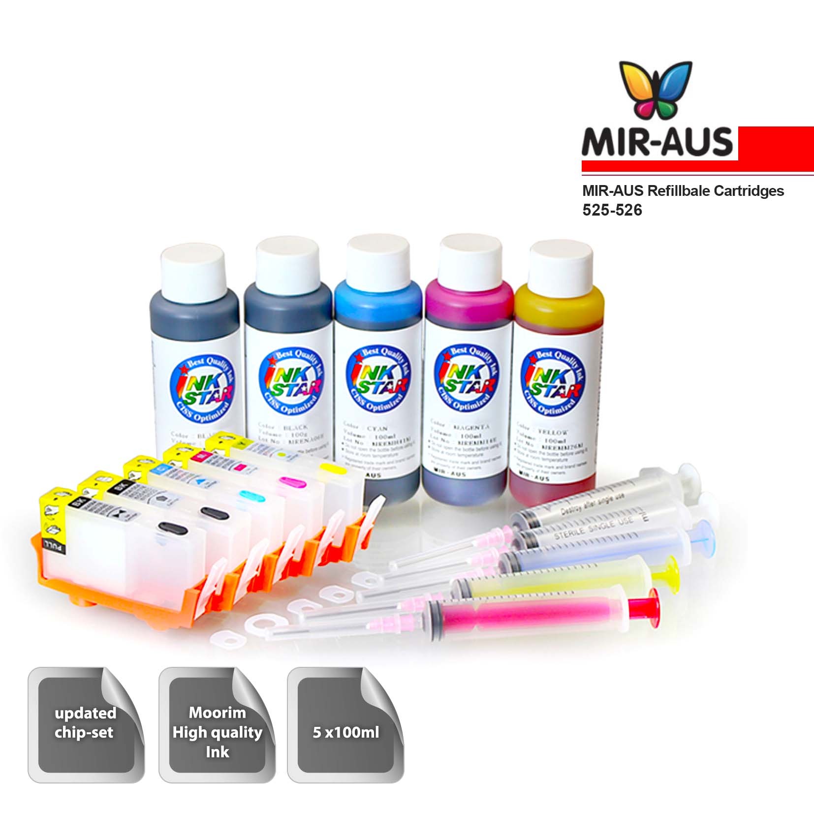 Refillabel Ink Cartridges For Canon MG 5250