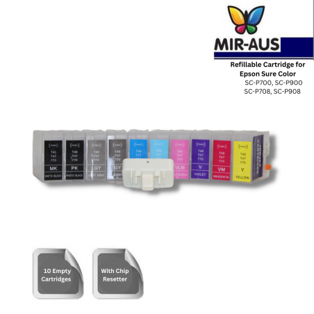 Refillable ink cartridge for Epson SC-P700 SC-P900 SC-P703 SC-P704