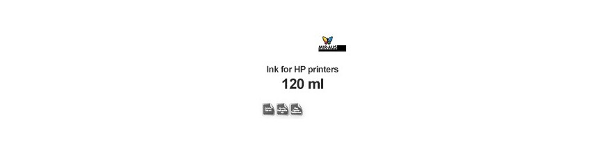 Refillable ink 120 ml bottle for HP printers