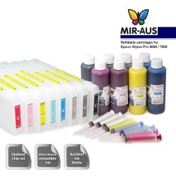 full range of refillable ink cartridges