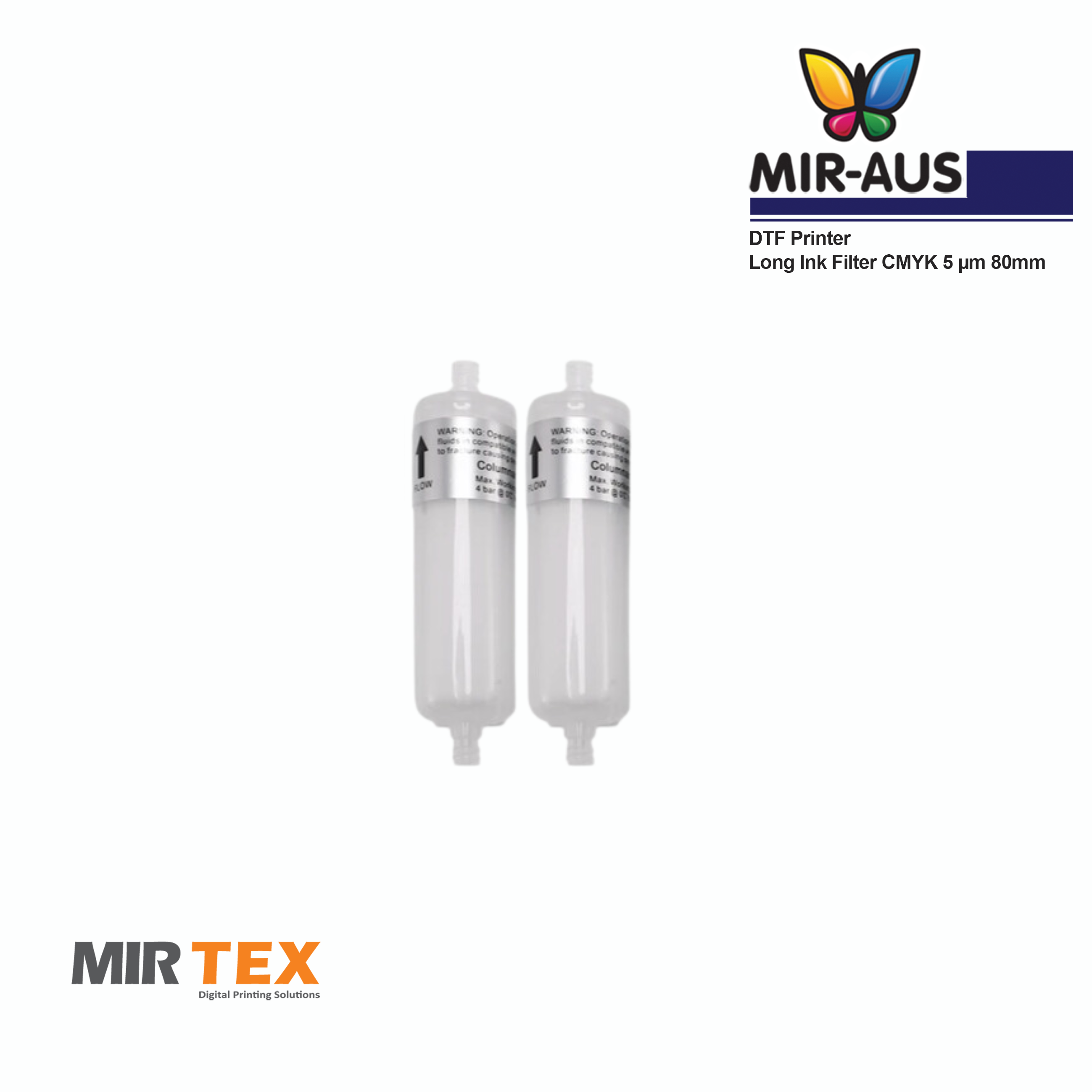 Buy CMYK Ink Filter 5 Micron and 80mm for DTF Printers |MIR-AUS