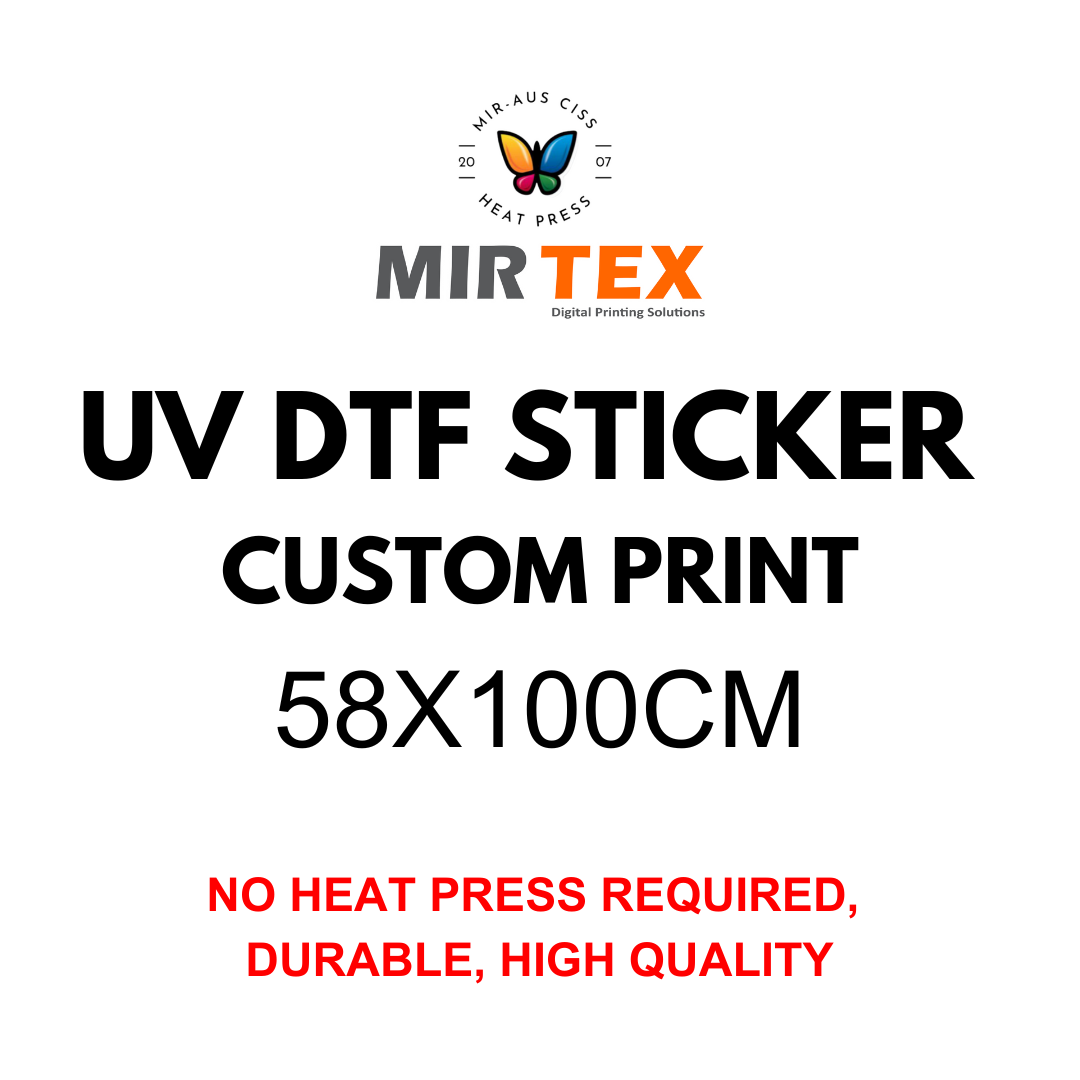 Gangsheet UV DTF STICKER Custom print DTF Print Service 1m