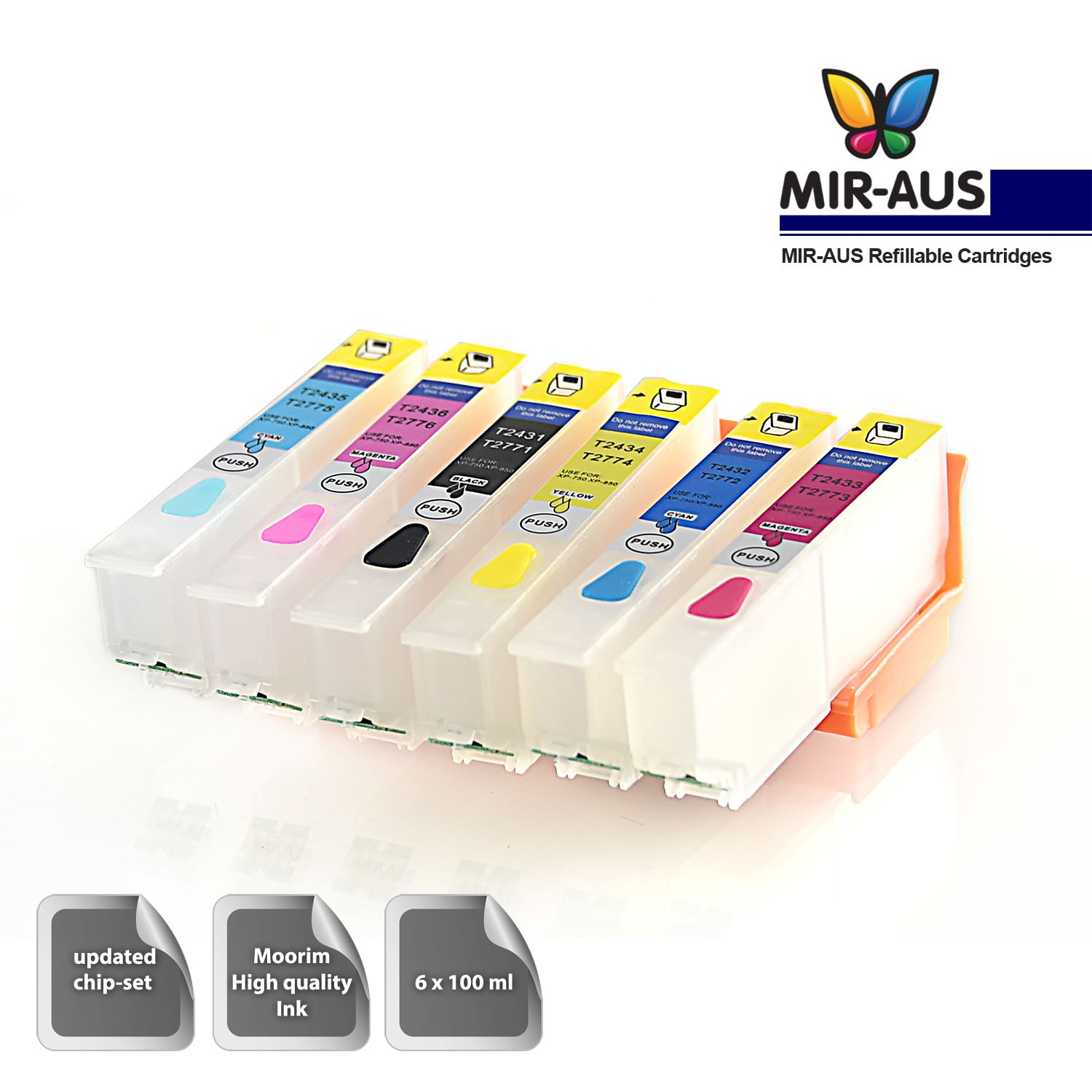 Epson Expression Photo XP-850 Refillable ink cartridges