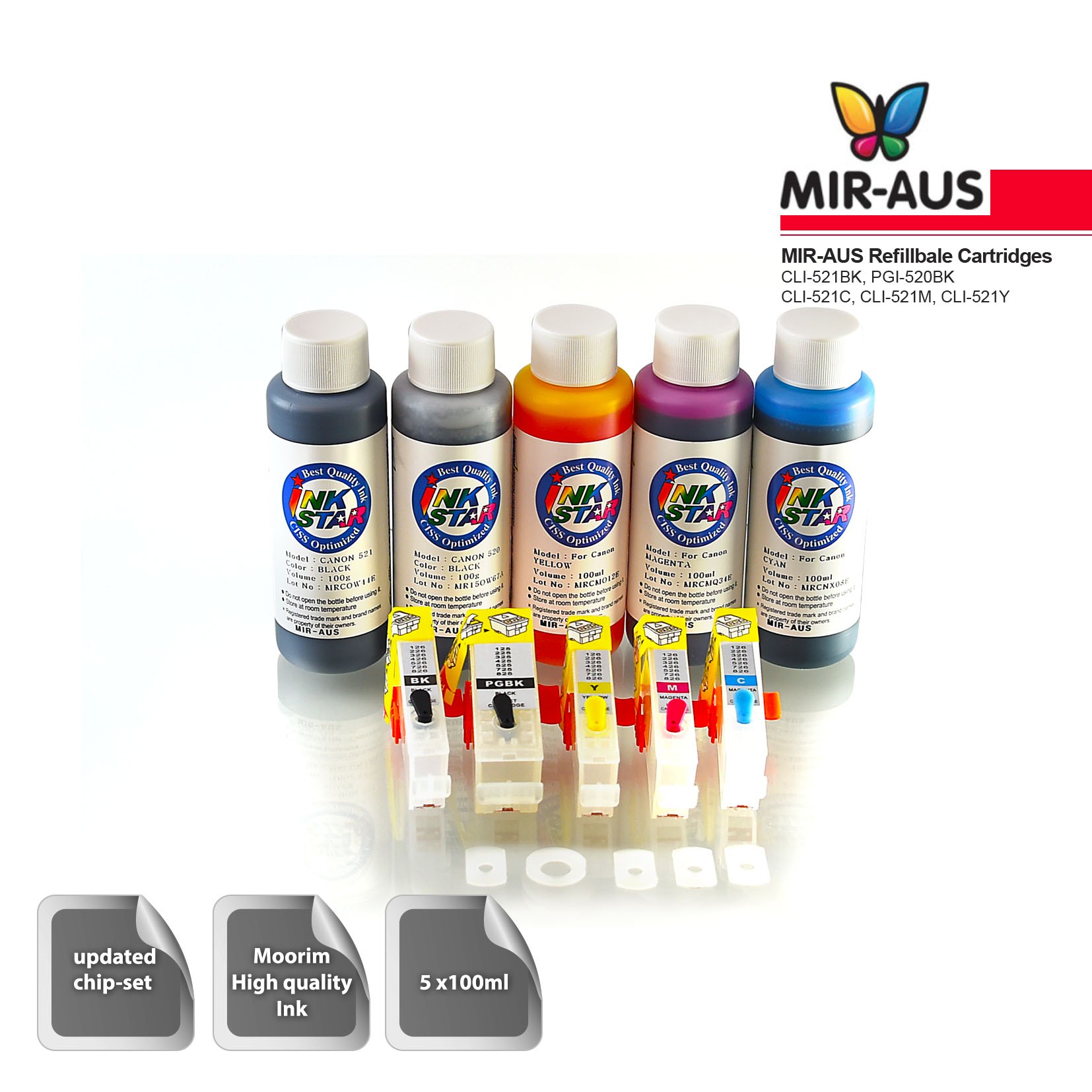 Refillable ink cartridges Canon MP640