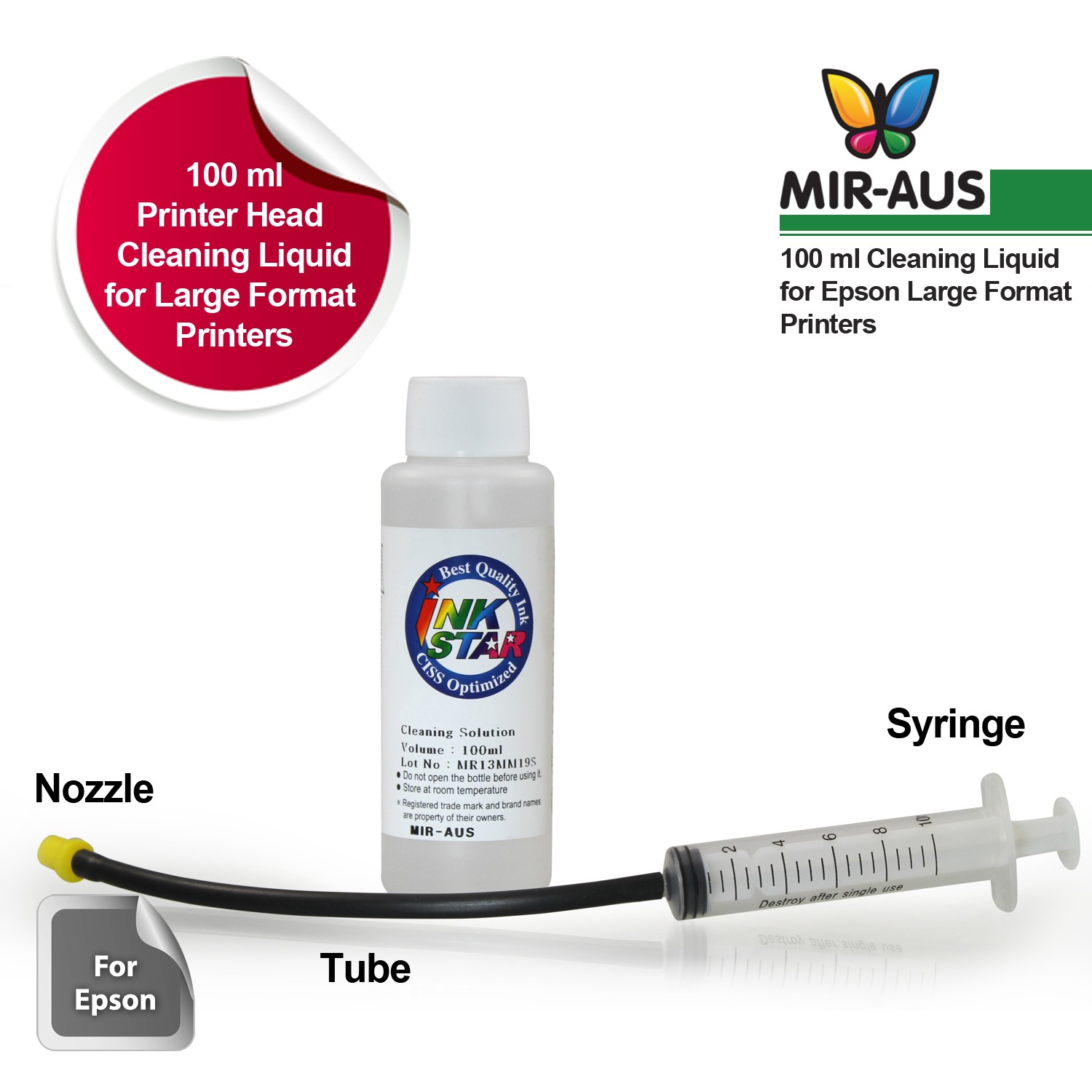 100ML Cleaning Liquid for Large Format Printers in Australia
