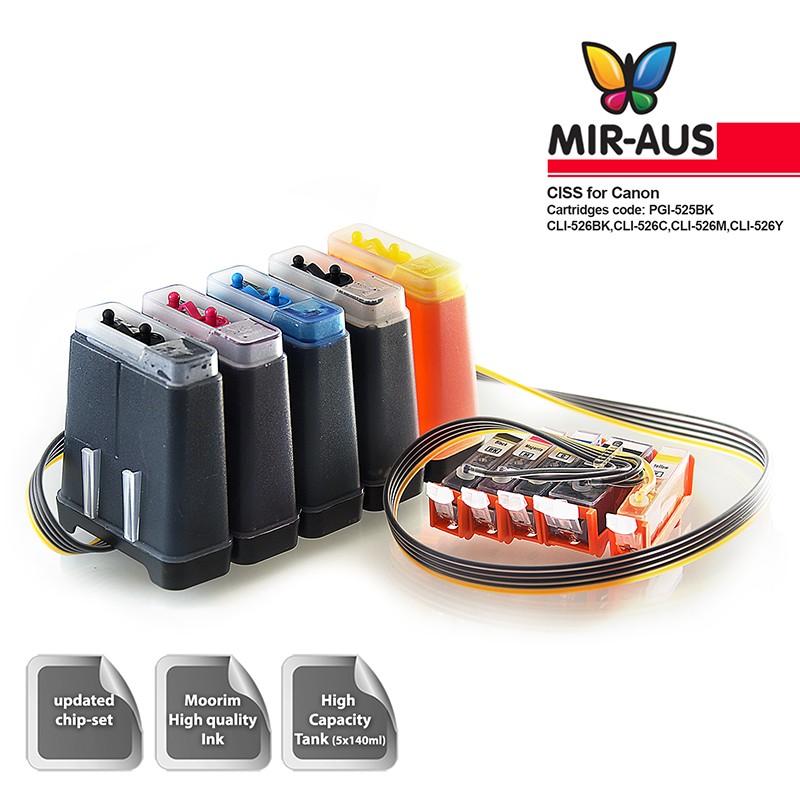 Continuous ink supply systems for Canon IX6500