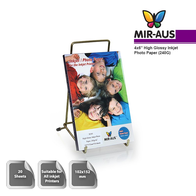 MIR-AUS online shopping-102x152mm 240G High Glossy Inkjet Photo Paper - in
