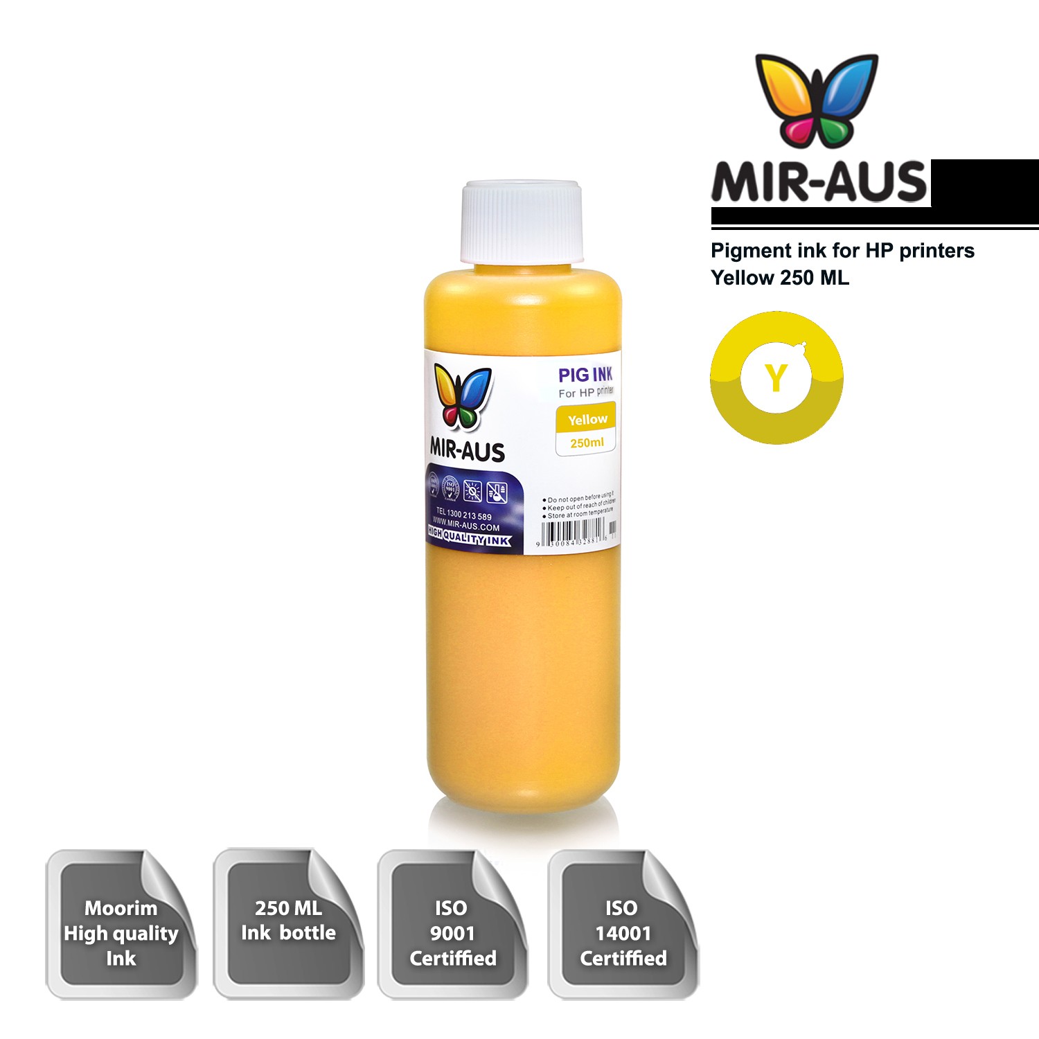 250 ml yellow ink for Hp printers