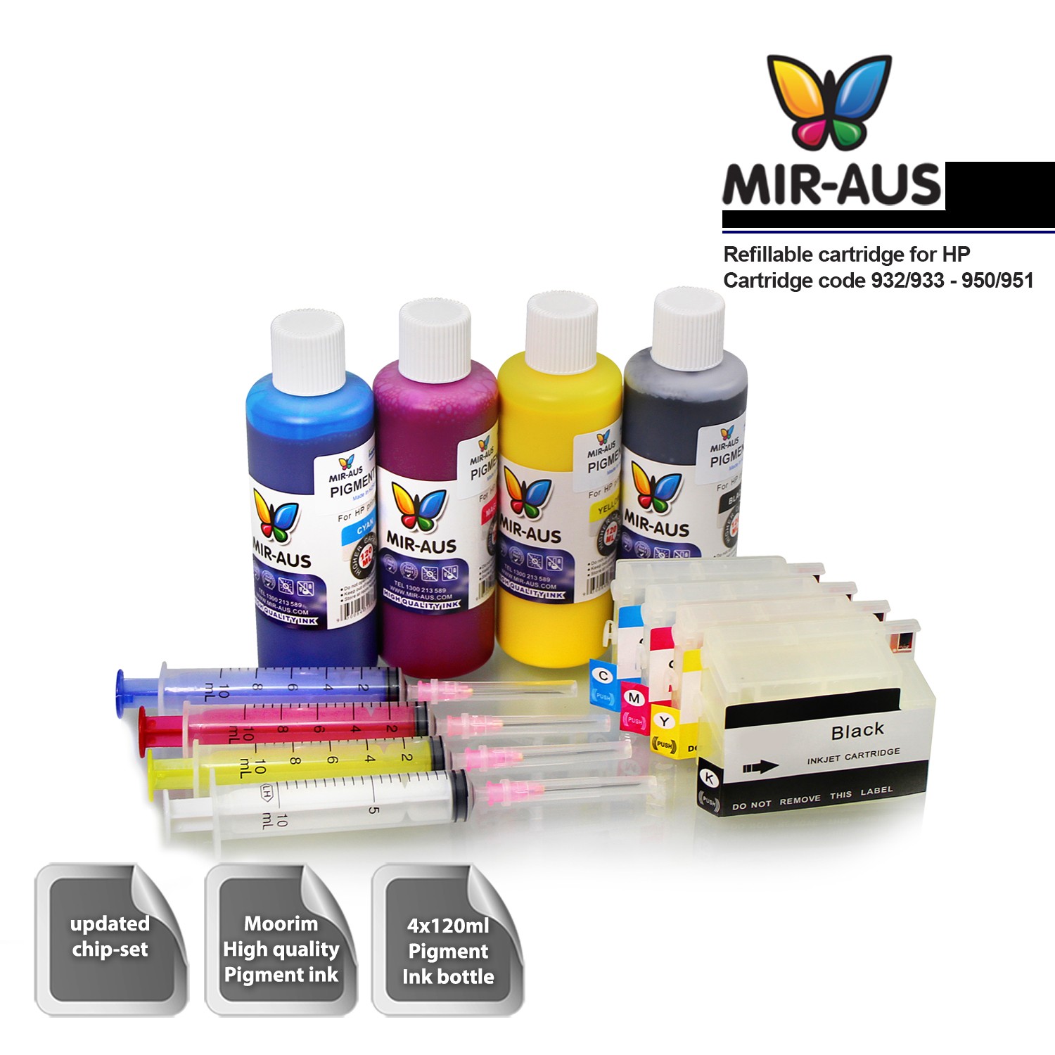 refillable cartridges for HP Officejet 6100