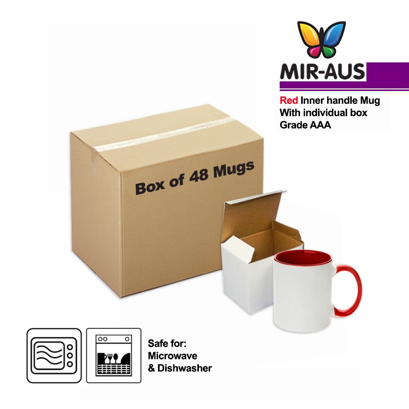 Sublimation Ceramic Inner/Handle red Mug AAA GRADE