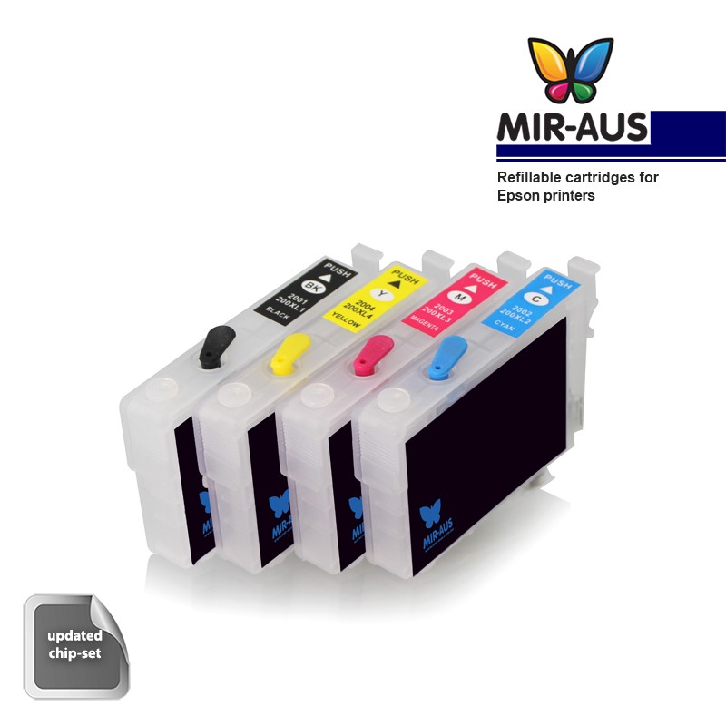 refillable cartridges suitable epson Workforce wf-7725 pigment