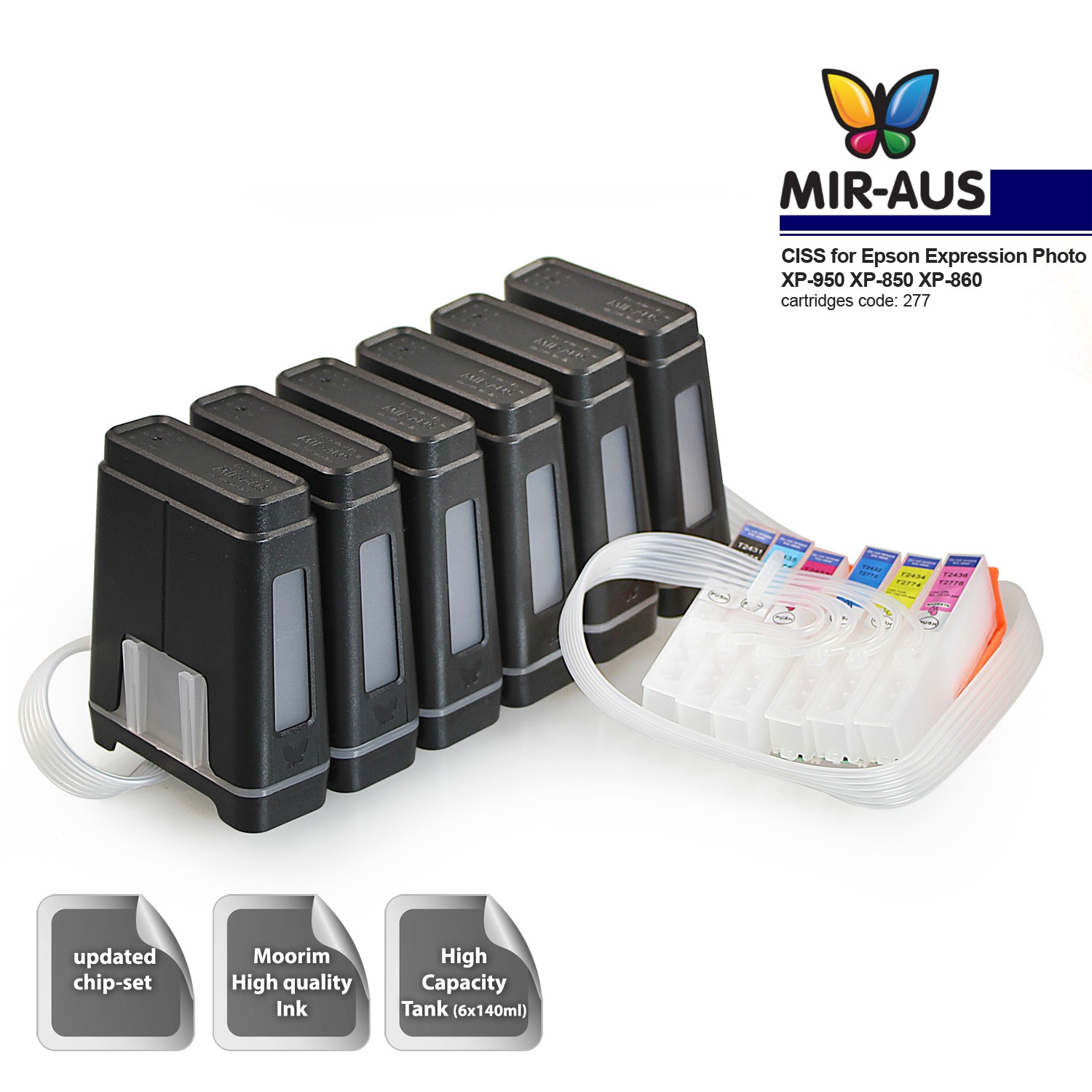 Ciss suits Epson Expression Photo XP-970 Ink Supply System